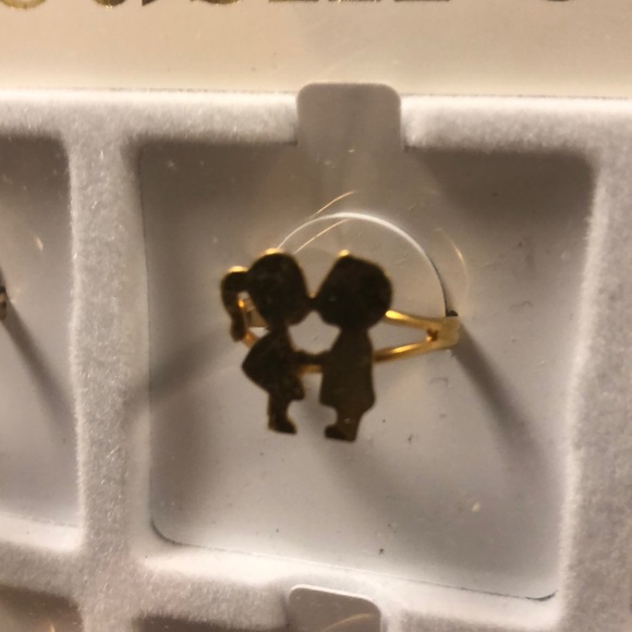 Jewelry | 14 Kt Gold Overlay Kissing Cousins Ring | Poshmark